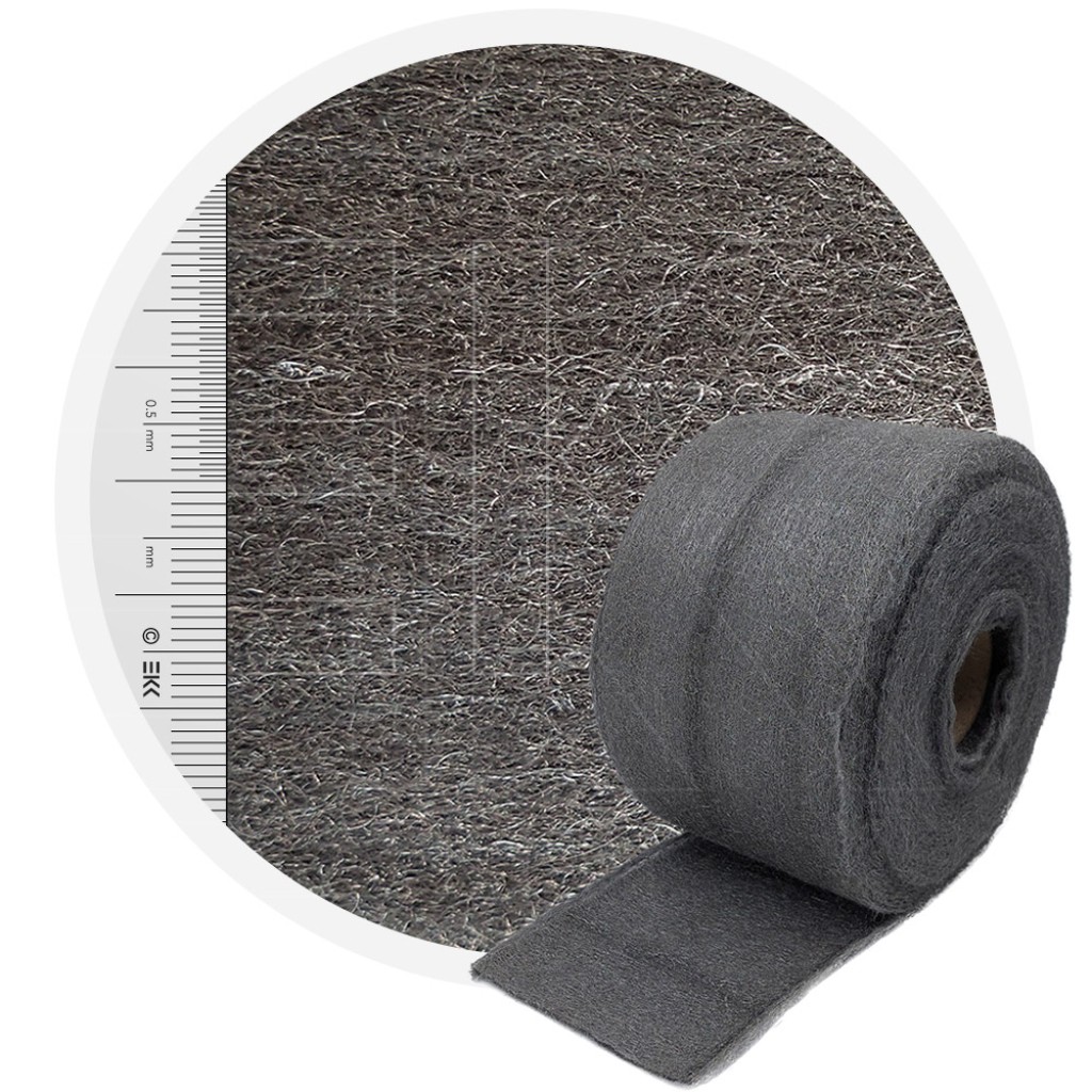 Stainless Steel Wool 434 crossed 200 mm - 1200 gr/m2 | TEKKSTEEL
