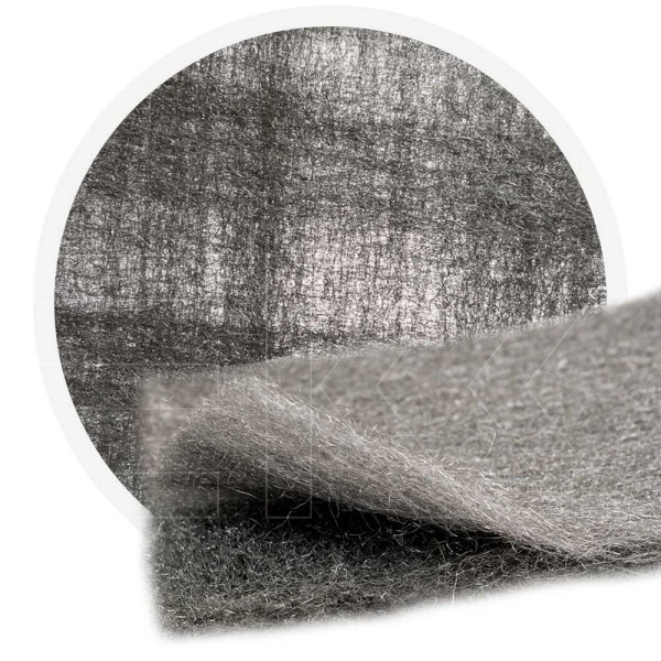 Stainless Steel Wool 434 crossed 1000 mm - 30 μm, ± 1200 gr/m2 | TEKKSTEEL
